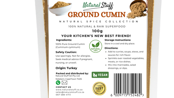 Natural Stuff 100% Pure Ground Cumin 100g